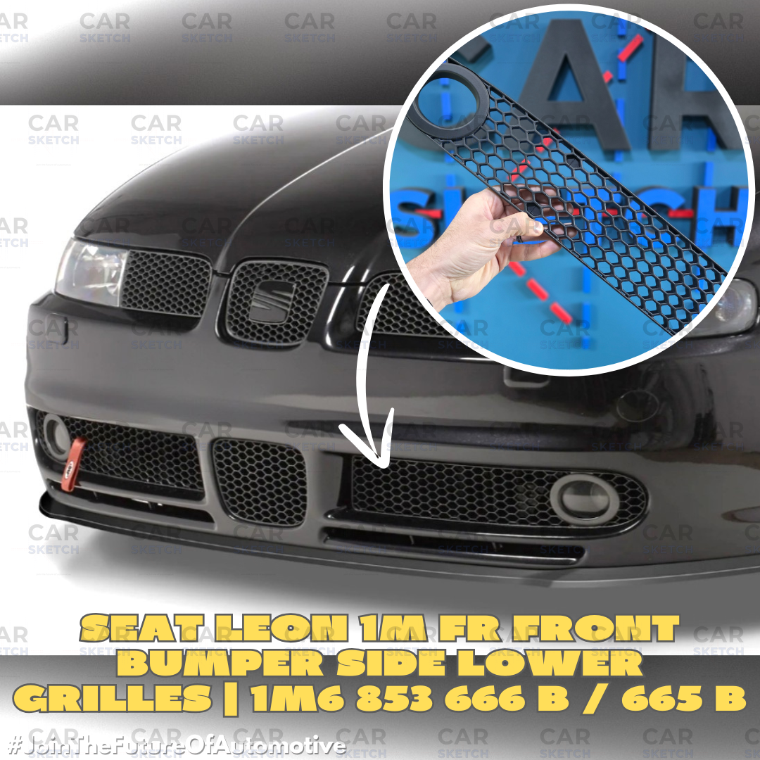 Seat Leon 1M FR Front Bumper Side Lower Grilles | 1M6 853 666 B / 665 ...